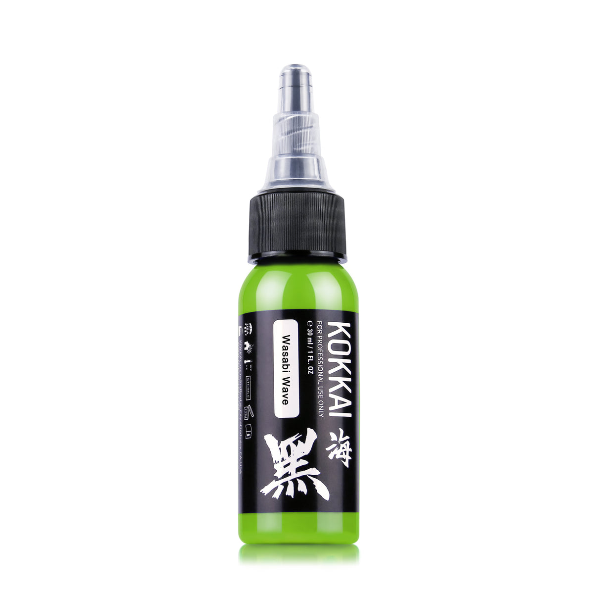 Wasabi Wave Tattoo Ink | Electric Green by Kokkai Sumi – KOKKAI SUMI INK