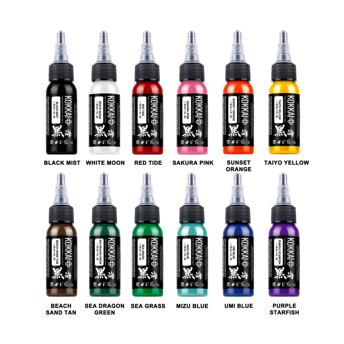 12 Color Set | Reach Compliant – KOKKAI SUMI INK