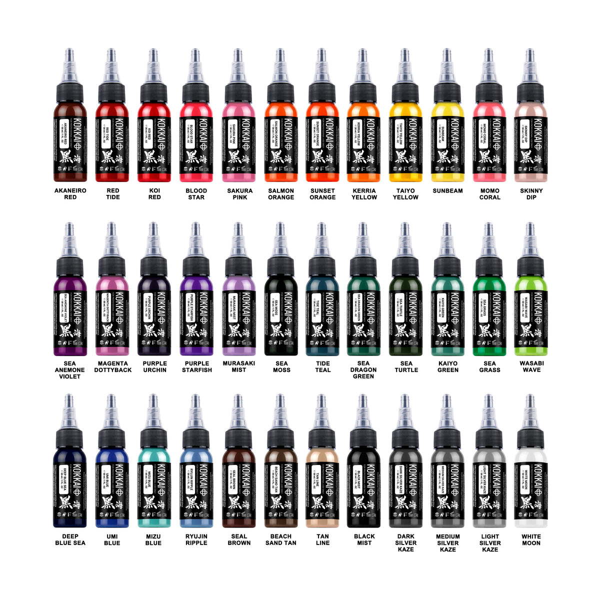 36 Color Set | Reach Compliant – KOKKAI SUMI INK